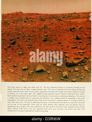 A glossy photo of NASA's Viking Lander, which was the first successful ...