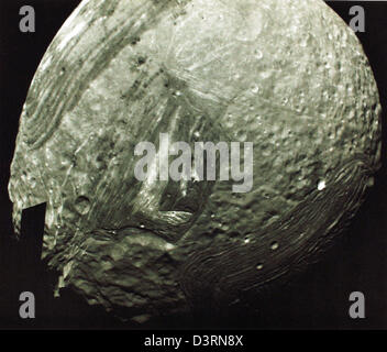 A glossy photo of NASA's Voyager spacecraft, a pioneering mission in space exploration ...