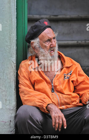Man with beard, Havana, Cuba Stock Photo - Alamy