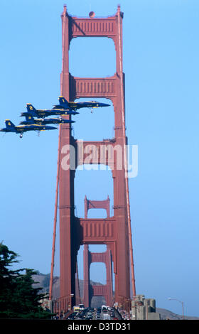 Fleet Week and the Golden Gate Bridge Stock Photo - Alamy
