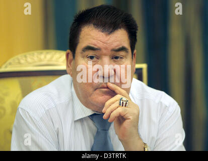 The Turkmen President Saparmurat Niyazov aka Turkmenbashi pictured in ...