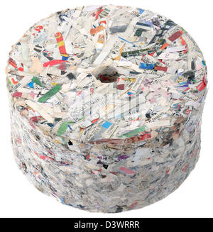 Paper Fire Log Alternative Fuel isolated on White Background Stock ...