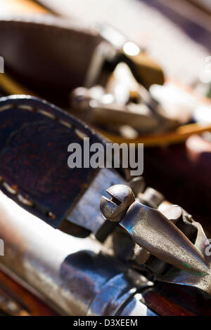 Antique muzzleloaders on display Stock Photo - Alamy