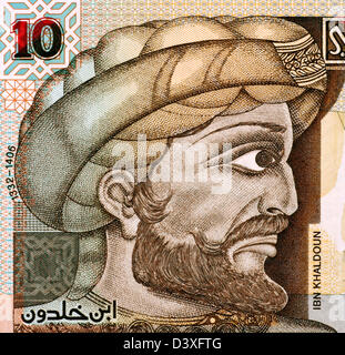 Portrait of Ibn Khaldun. Ibn Khaldun (1332-1406) a leading Tunisian ...