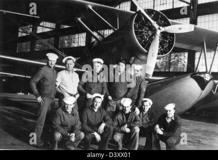 The Grumman J2F-1, piloted by Carl Johnson, was a versatile amphibious ...