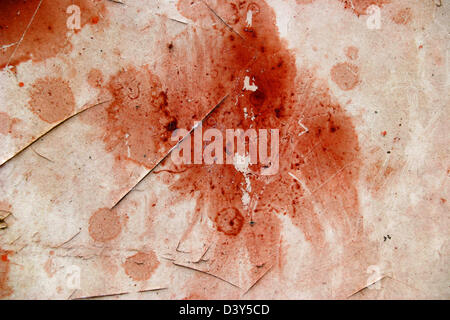 Red blood spot grunge surface Stock Photo - Alamy