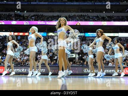 Dallas, Texas, USA. 26th February 2013. The Dallas Mavericks dancers ...