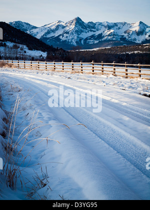 Spectacular Dallas Divide on a winter morning Stock Photo - Alamy