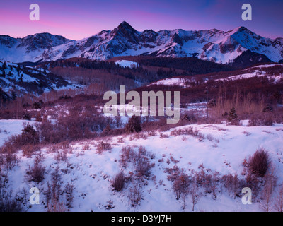 Spectacular Dallas Divide on a winter morning Stock Photo - Alamy