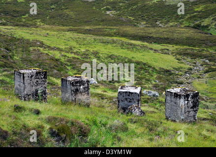 The Cowie Line anti-tank traps. Devil's Elbow, A93 road. Glenshee ...