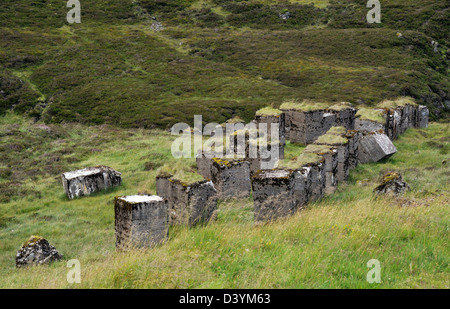 The Cowie Line anti-tank traps. Devil's Elbow, A93 road. Glenshee ...