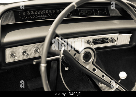 Old dashboard instruments Stock Photo - Alamy
