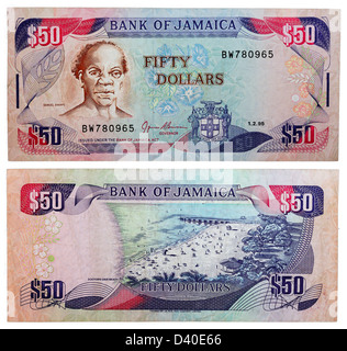 Fifty dollar bill, back and front Stock Photo - Alamy