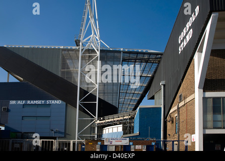 Outside the Ipswich Town football club Cobbold Stand in Portman Road ...