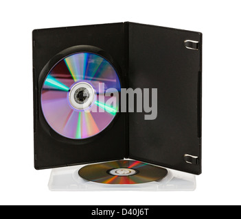 Disks cd in boxes Stock Photo - Alamy