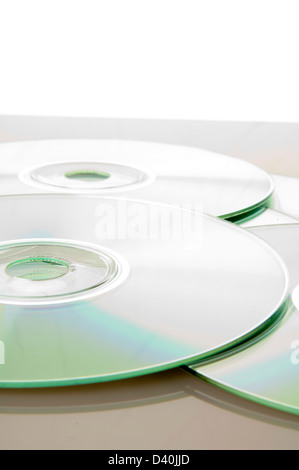 DVDs discs isolated on white background Stock Photo - Alamy