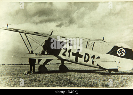 The Heinkel He 51 was a German biplane fighter aircraft used during the ...