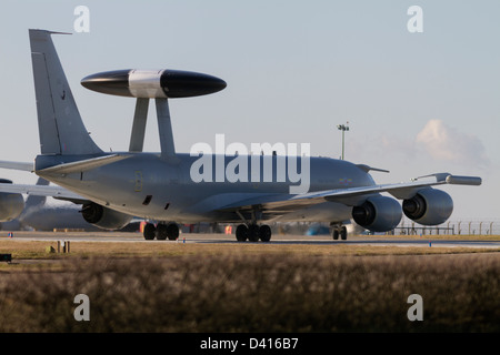 RAF Sentry E3D surveillance aircraft parked in the static display area ...