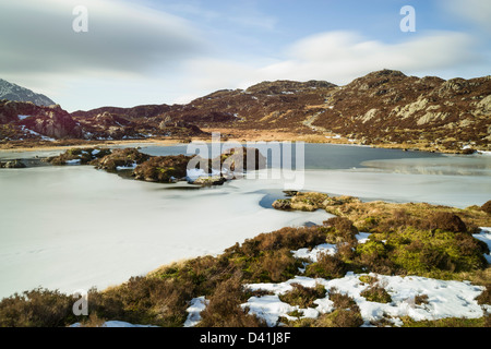 Innominate Tarn on Hay Stacks with Great Gable (centre) and Kirk Fell ...