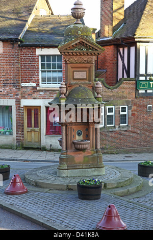 The Bourne drinking fountain in the High Street Cheadle Staffs ...