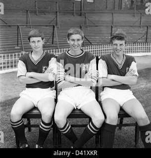 Aston Villa FC footballers LtoR Lew Chatterley, James Jimmy MacEwan ...