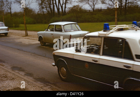 Trabant Police Car East Berlin Germany Stock Photo - Alamy