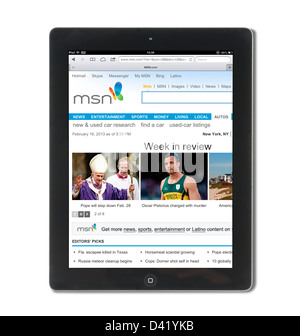 MSN Entertainment website Stock Photo - Alamy