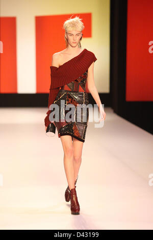 A model wears a creation for Jean Paul Gaultier's Haute Couture Fall ...