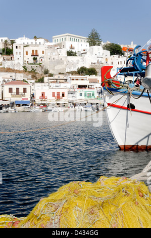 Fishing net, Naxos, Cyclades Islands, Greece Stock Photo - Alamy