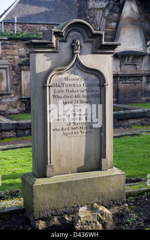 Canongate Kirk Cemetery Gravestone Stock Photo - Alamy