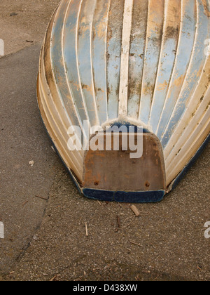 Upturned boat on dry land Stock Photo - Alamy