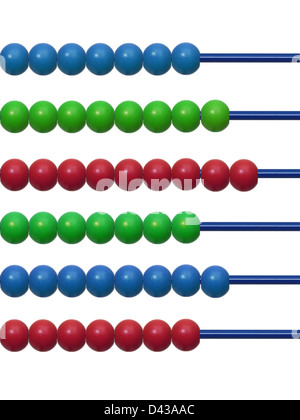 Colourful wooden abacus. Educational concept for kids. Learing to count ...