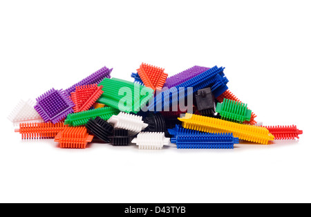 Pile of Stickle Bricks Stock Photo - Alamy