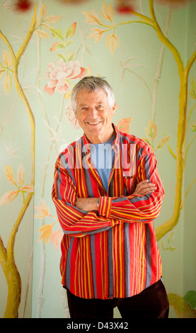 Textile designer Kaffe Fassett at his East Sussex home in Hastings, UK ...