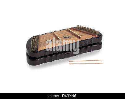 Wooden Thai dulcimer traditional musical instrument Stock Photo - Alamy
