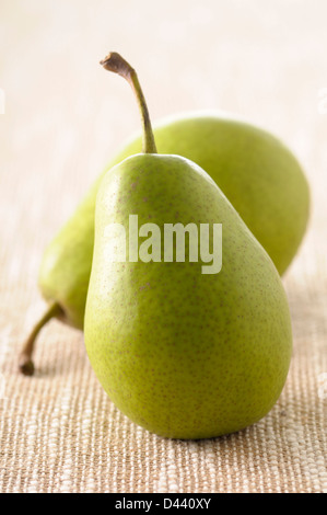 Two green pears Stock Photo - Alamy