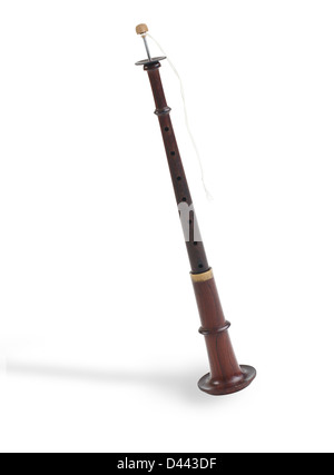 Thai flute windwood music instrument isolated on white Stock Photo - Alamy