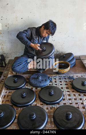 Myanmar, Bagan, Lacquerware Maker Stock Photo - Alamy