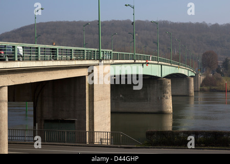 Pont Clemenceau (Clemenceau Bridge), constructed 1950-1954, Vernon ...