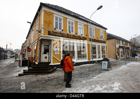Tromso gift and souvenir shop troms Norway europe Stock Photo - Alamy