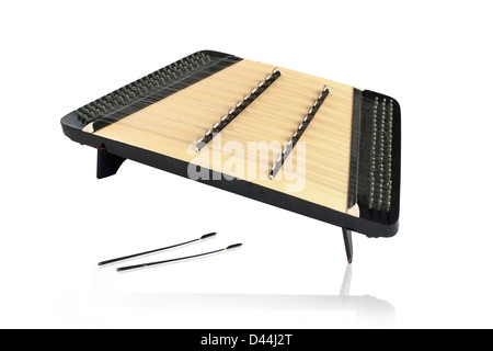 Wooden Thai dulcimer traditional musical instrument Stock Photo - Alamy