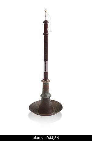 Thai flute windwood music instrument isolated on white Stock Photo - Alamy