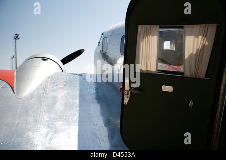 Lockheed Electra 12A, Twin propeller airplane Stock Photo - Alamy