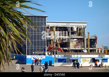 Imax cinema during demolition, Bournemouth, Dorset, Britain, UK Stock ...