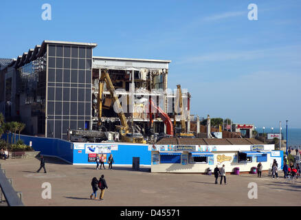 Imax cinema during demolition, Bournemouth, Dorset, Britain, UK Stock ...