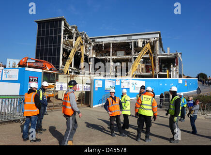 Imax cinema during demolition, Bournemouth, Dorset, Britain, UK Stock ...