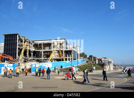 Imax cinema during demolition, Bournemouth, Dorset, Britain, UK Stock ...