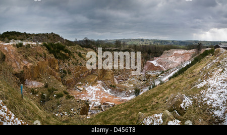 Stone Quarrying, Peak District, Derbyshire, Northern England Stock ...
