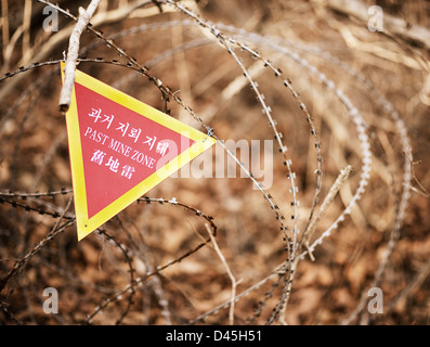 Landmine Warning Sign Stock Photo - Alamy