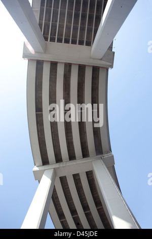 structural roadway. road junction. flyover architecture of transport ...